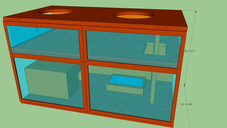 Custom snake enclosure 3d model