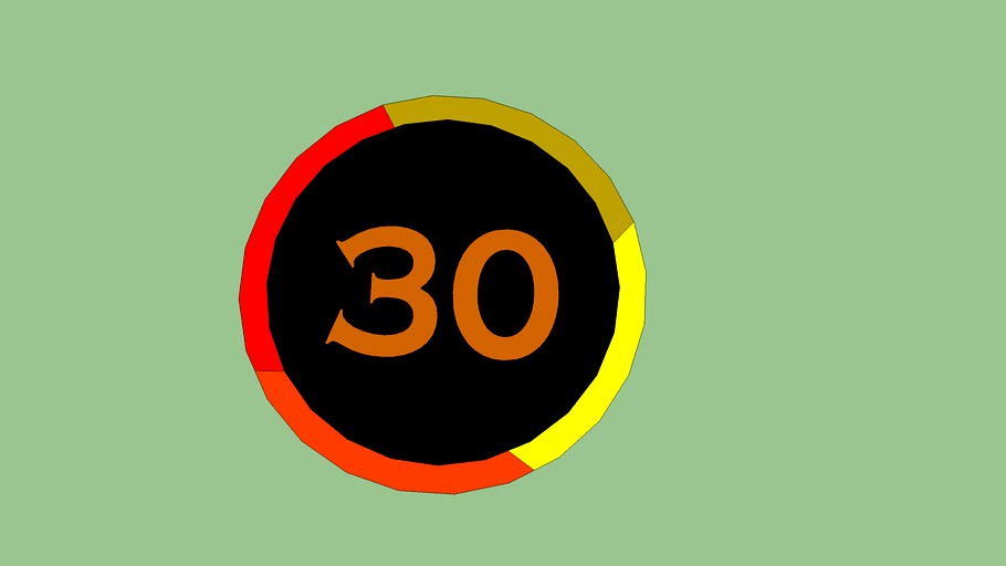 WWTBAM Custom Clock 3d model