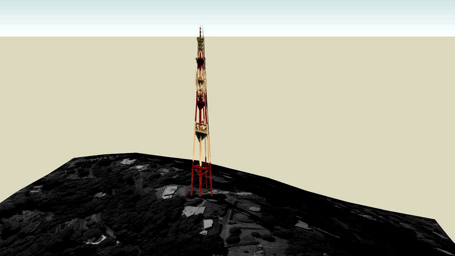 KGON Radio Tower 3d model