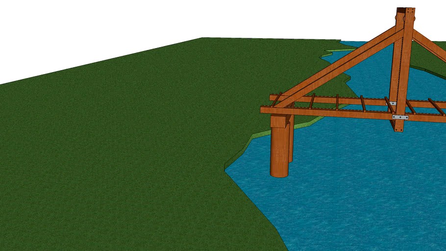 Double-beam bridge 3d model