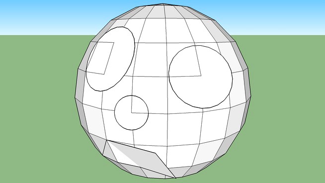 bold weird head 3d model
