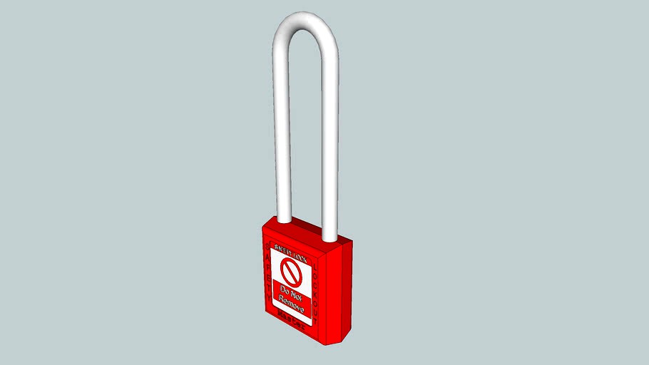 Master Lock Safety Padlock 410LT 3d model
