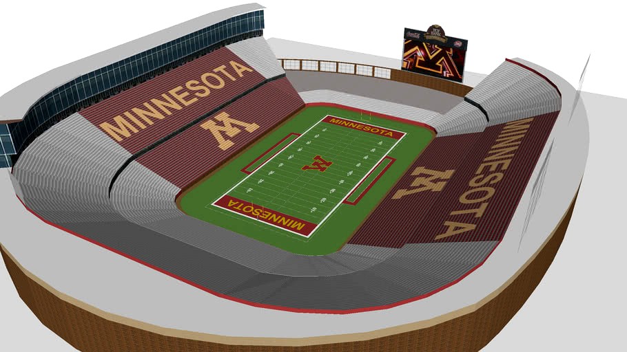 TCF Bank Stadium 3d model