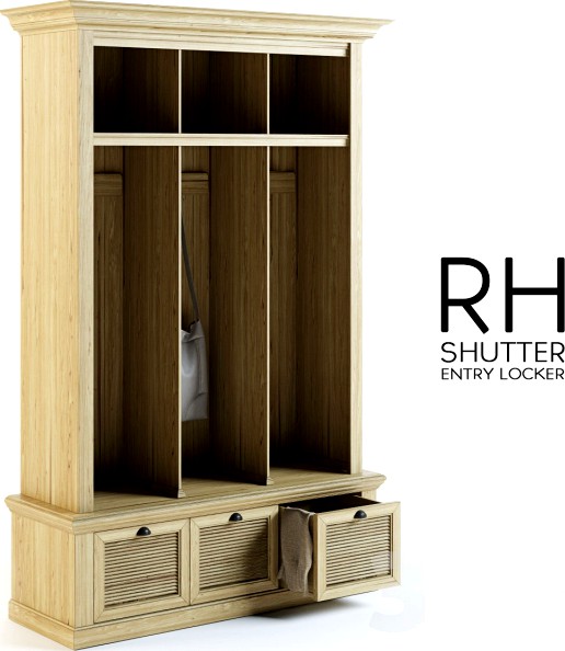 RH Shutter Entry Locker 3d model