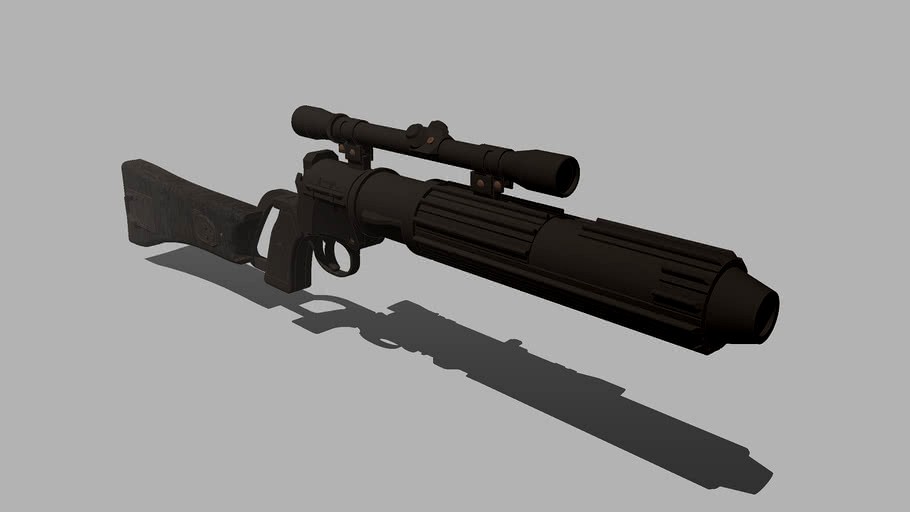 Boba Fett's EE-3 Carbine Blaster Rifie (ROTJ) 3d model