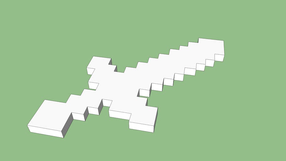 Minecraft Sword 3d model