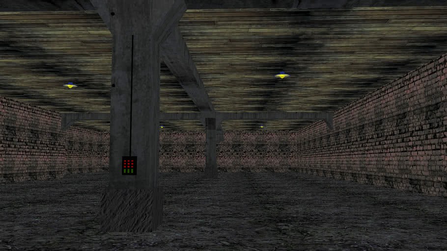 Complex hall 3d model