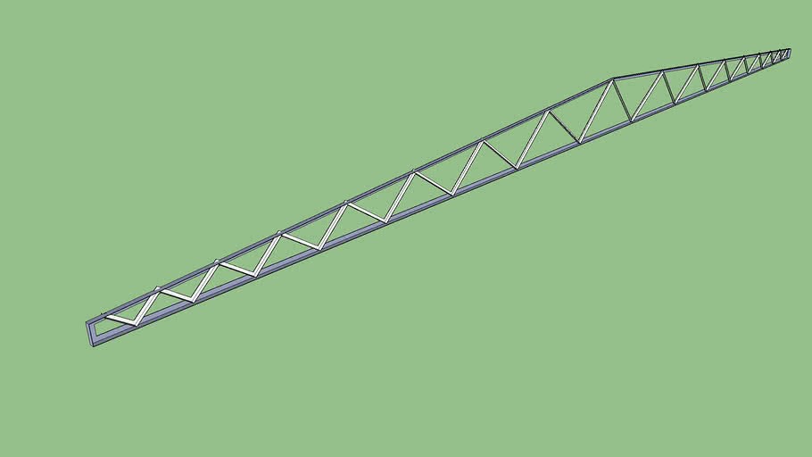 Steel Roof Trusses 3d model
