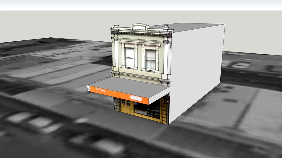 Shop front 3d model