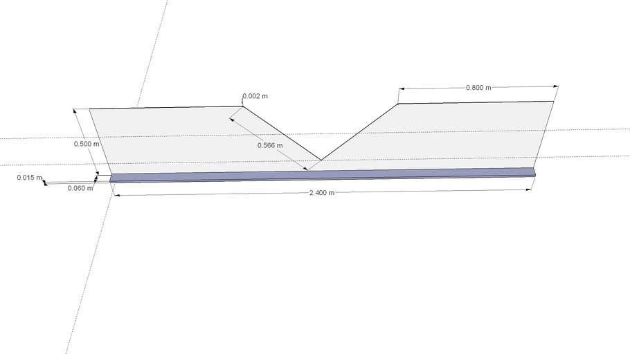 V Notch Weir 3d model