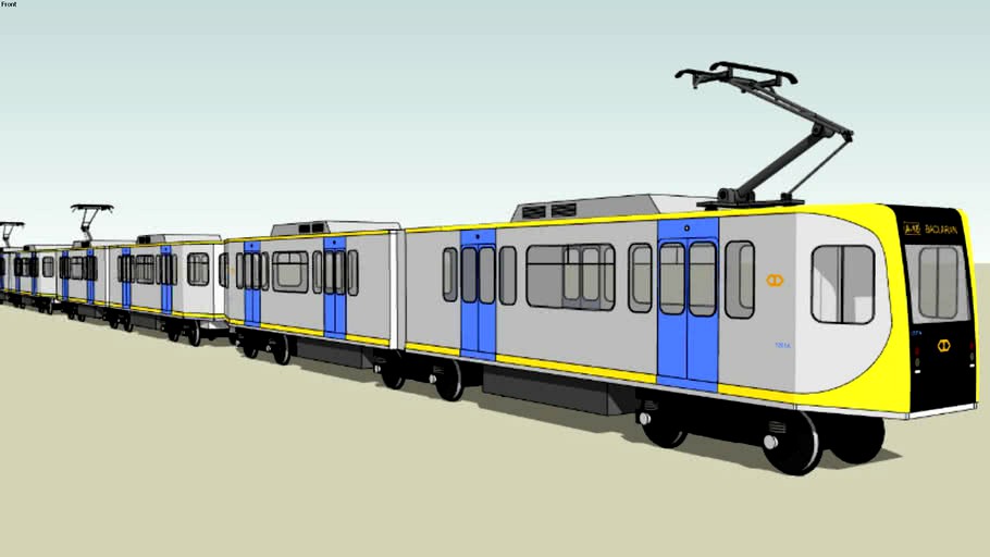 Manila Light Rail Transit (3rd Generation Train) 3d model