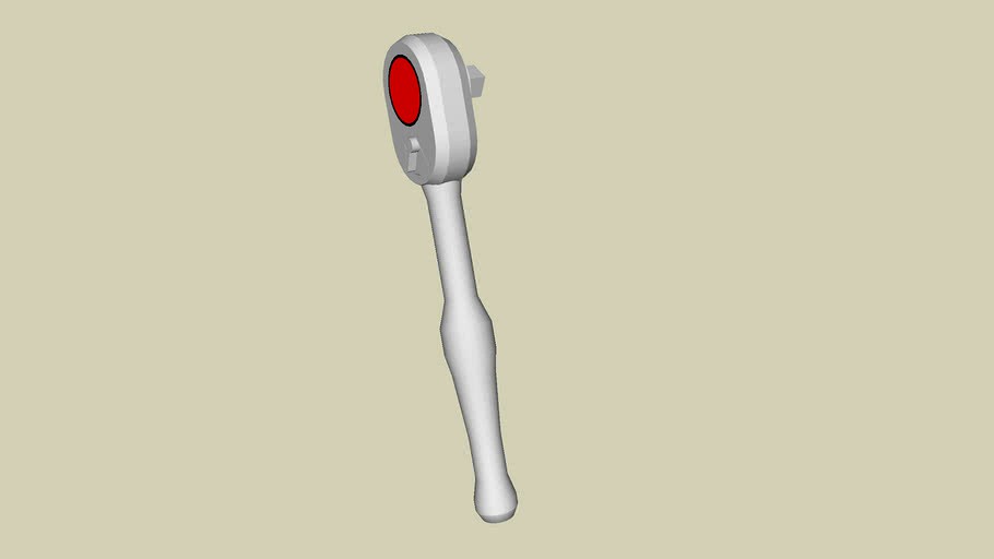 Snap-On 1/4' drive Ratchet 3d model