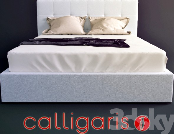 Double bed Calligaris Swami CS / 6021-GC 3d model