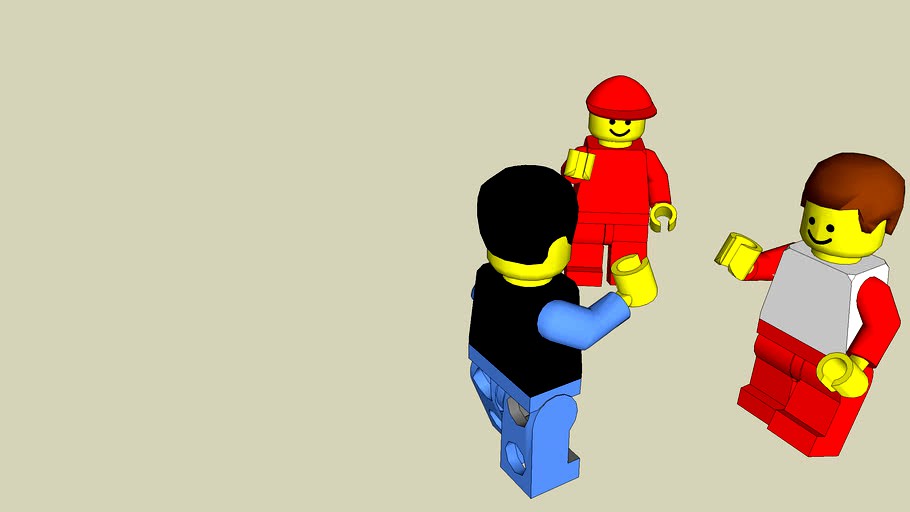 Lego Friends Talking 3d model