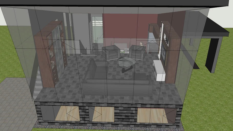 school project house 3d model