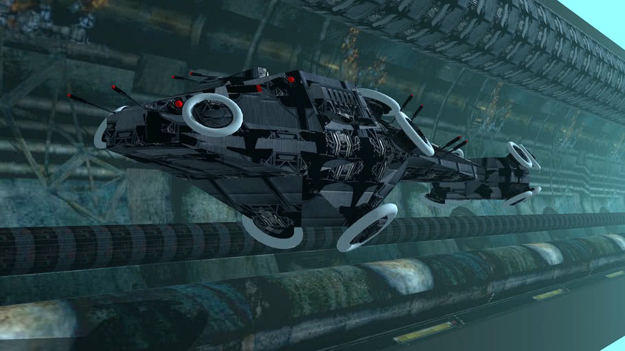 Hovercraft Nebuchadnezzar Mark III No. 11 3d model