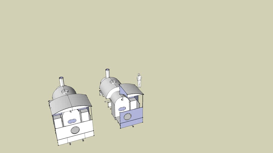 Kerr Stuart Tattoo Class Steam Locomotive 3d model