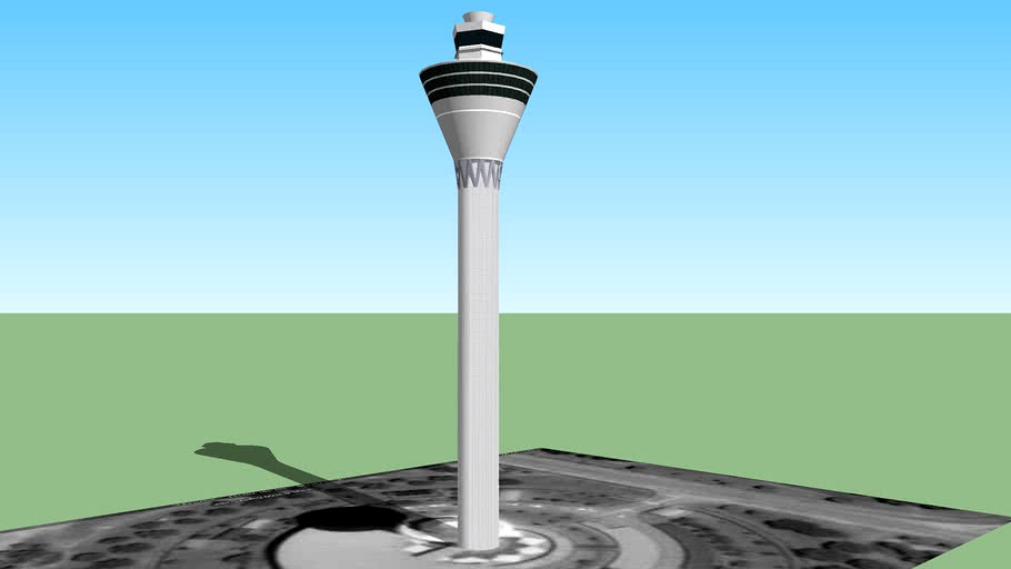 KLIA control tower 3d model