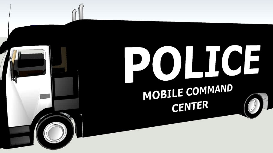 Police Mobile Command Center 3d model