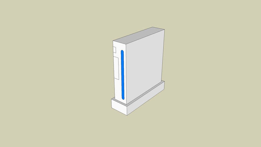 Unfinished Model of the Nintendo Wii 3d