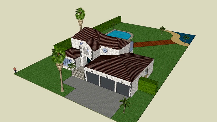 nice and big house 3d model