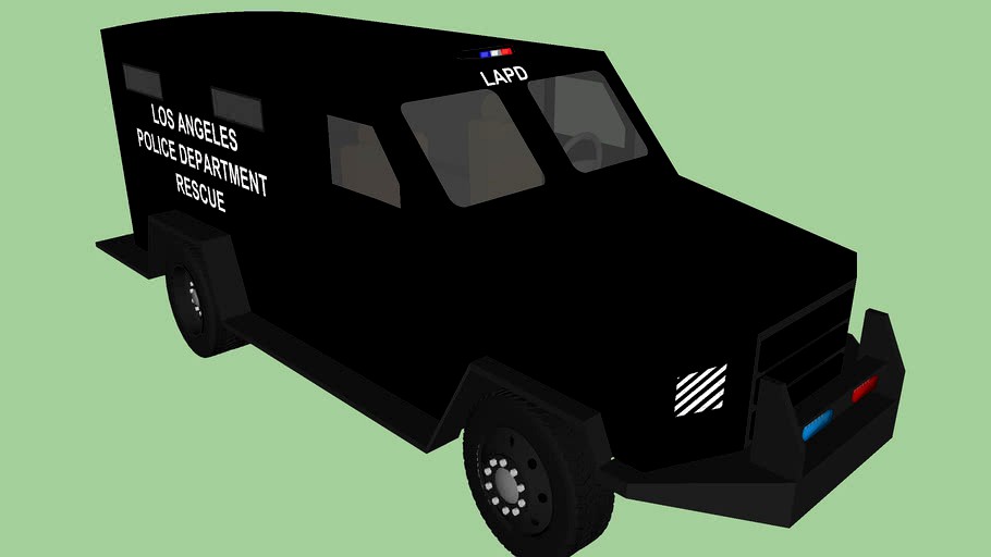 LAPD SWAT Lenco BearCat 3d model