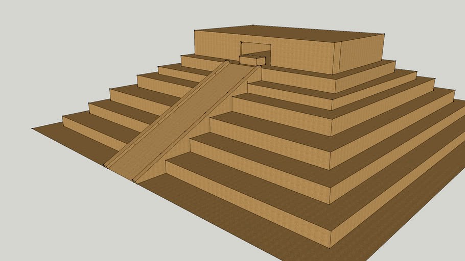 Aztec temple 3d model