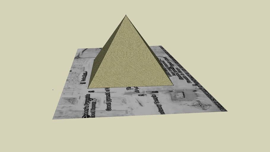 giza pyramids 3d model