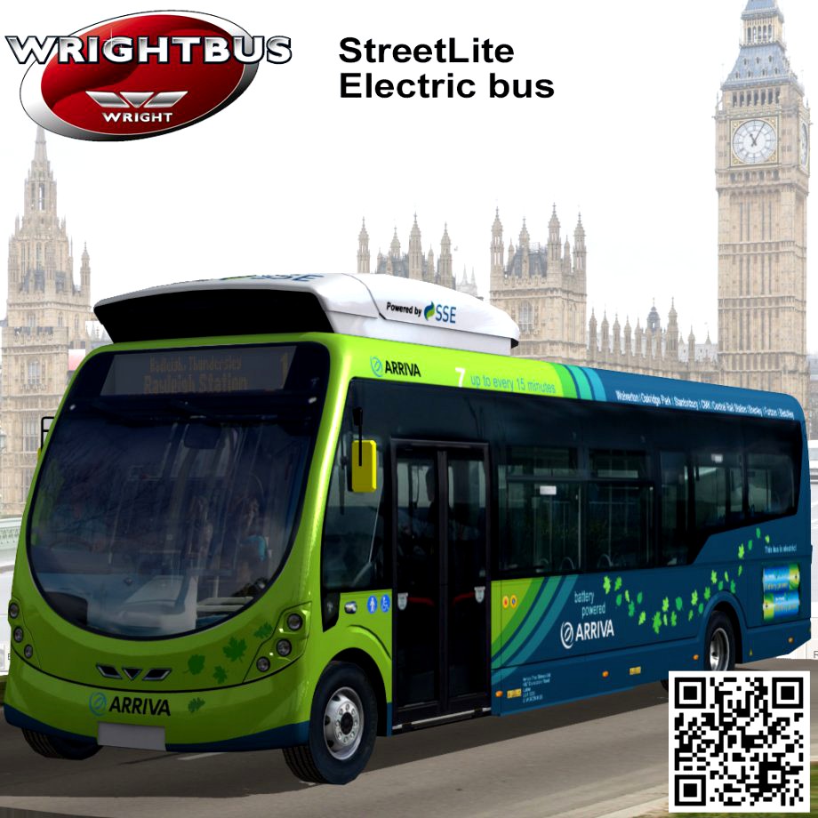 Wrightbus Streetlite Arriva Electric Bus 20143d model