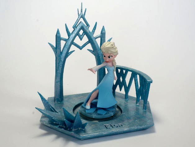 Disney Infinity Character Base - Elsa by hallnat 3d model