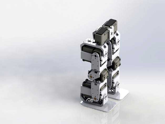Modified bioloid brackets by k120189 3d model