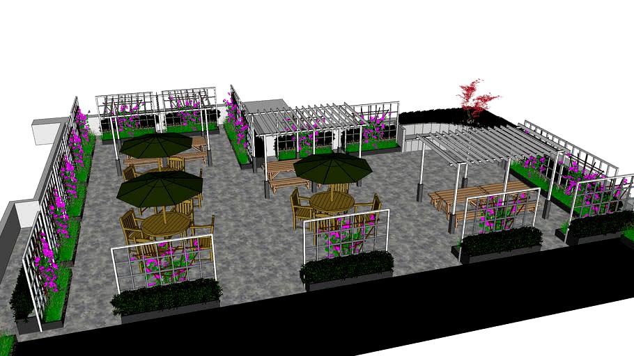 sketsa cafe 3d model