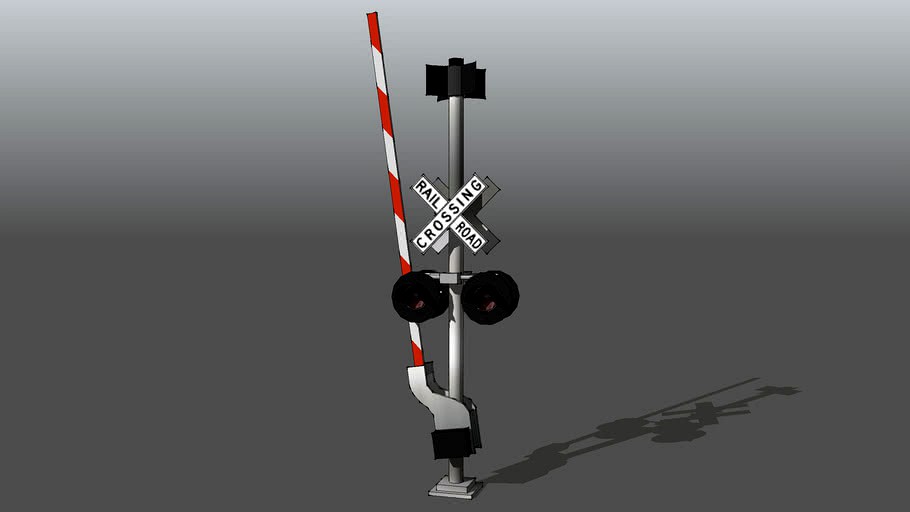 Safetran RXR signal (12 inch large) 3d model