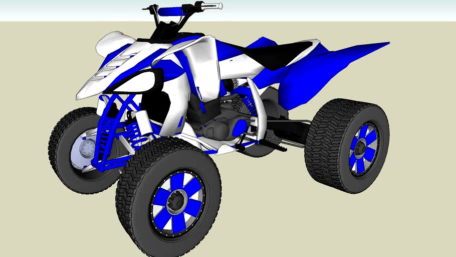 700 yamaha raptor 3d model