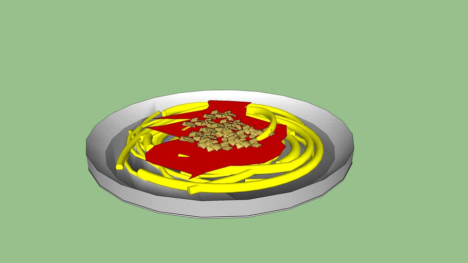 Jollibee Spaghetti 3d model