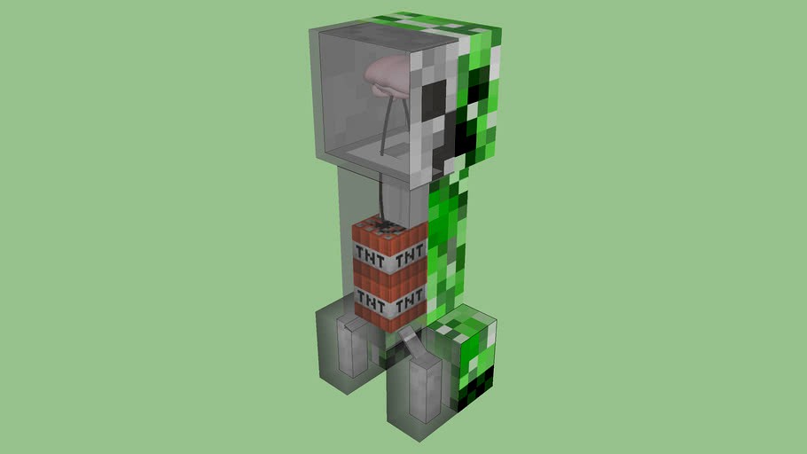 Minecraft: Anatomy of a Creeper 3d model
