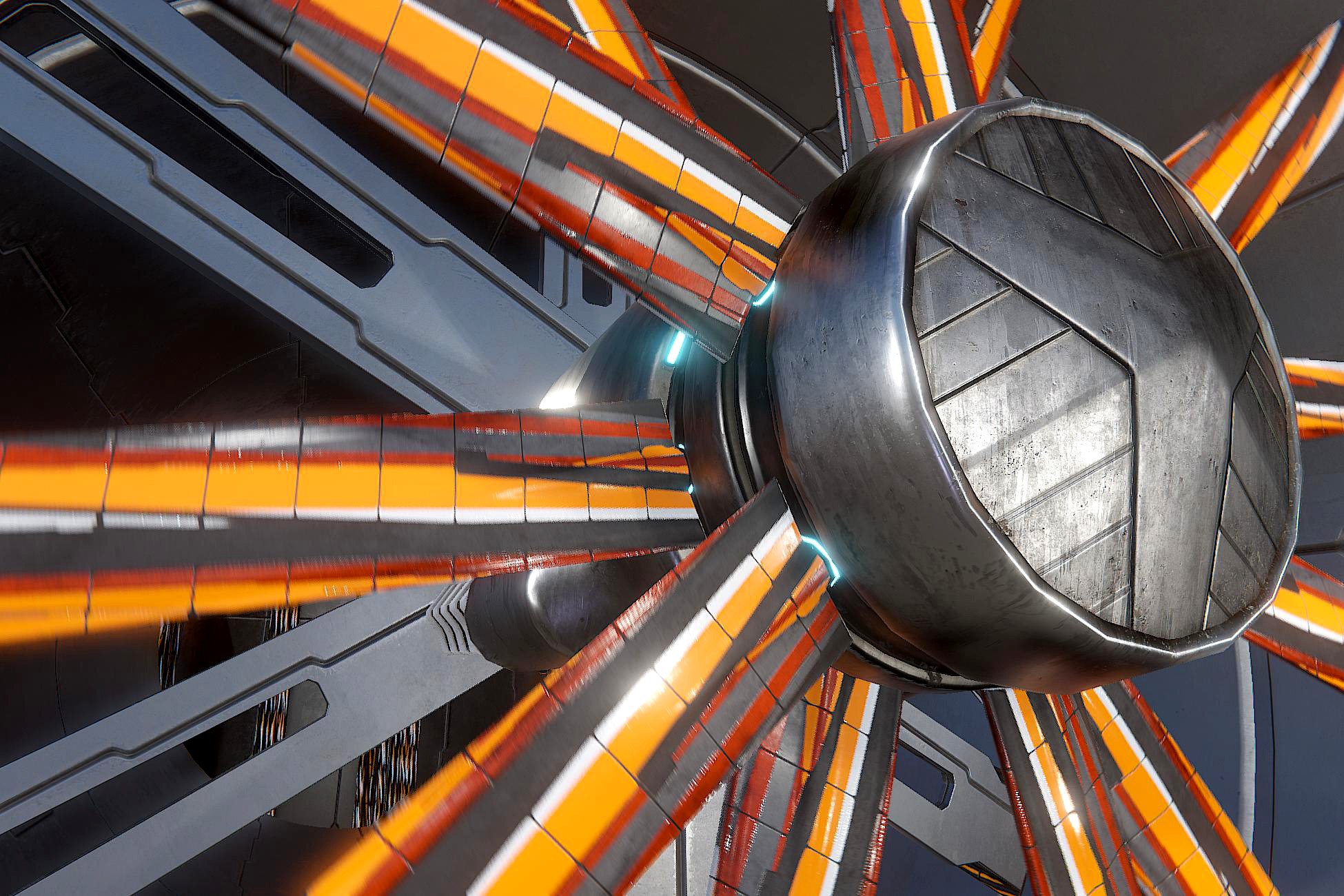 Cyberpunk/Sci-fi fan 3d model