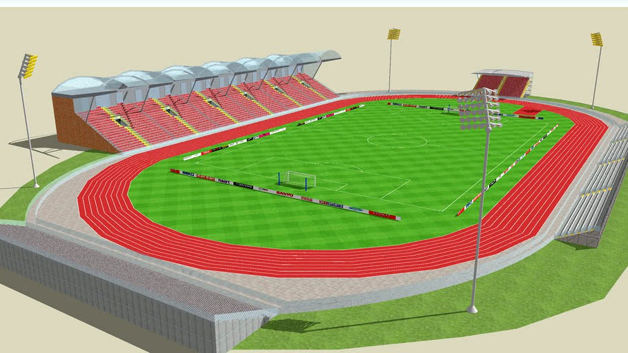 Athletics Stadium 3d model