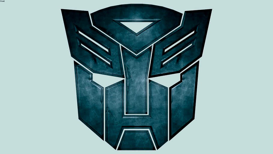 Transformers logo 3d model