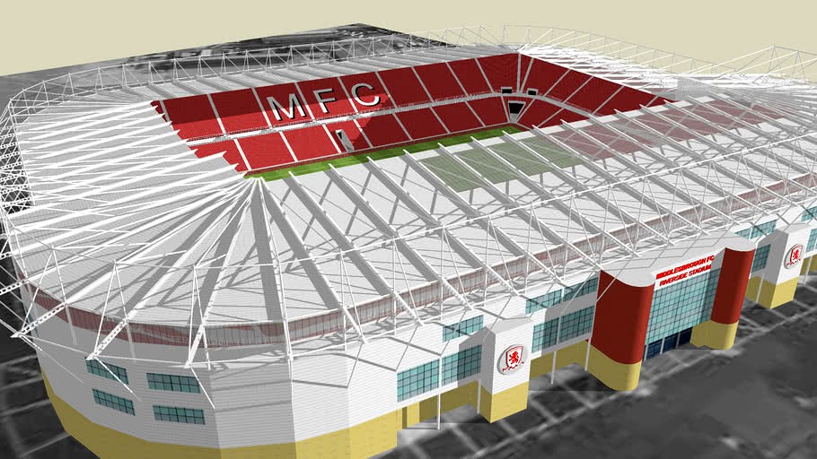 Riverside Stadium 3d model