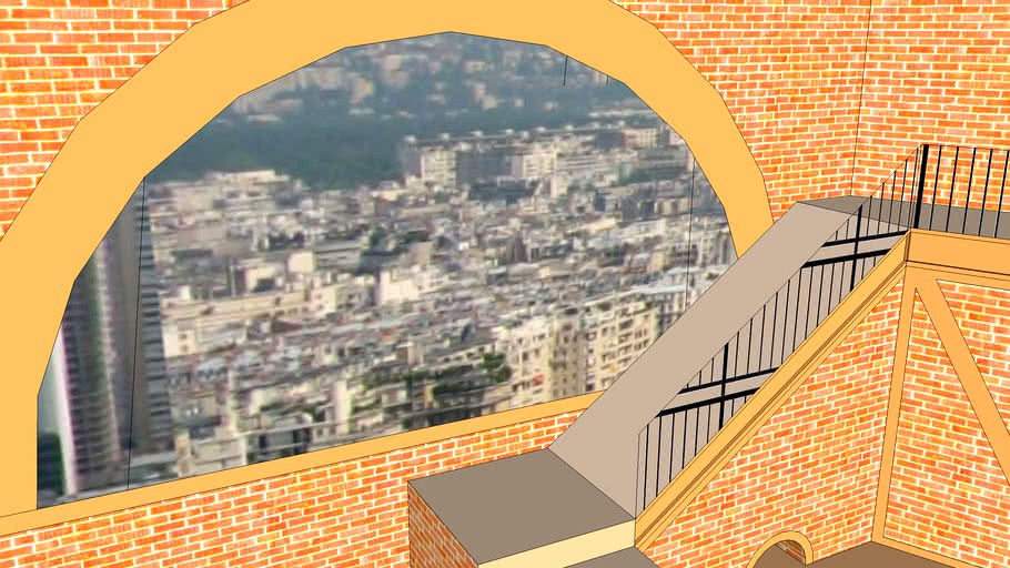 Plateau aceuil JT de TF1 3d model