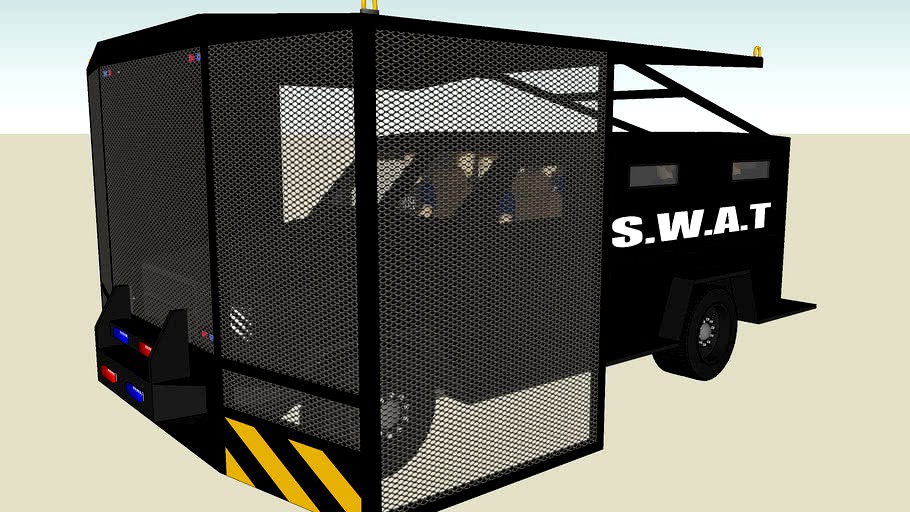 Police Riot Control Lenco BearCat 3d model