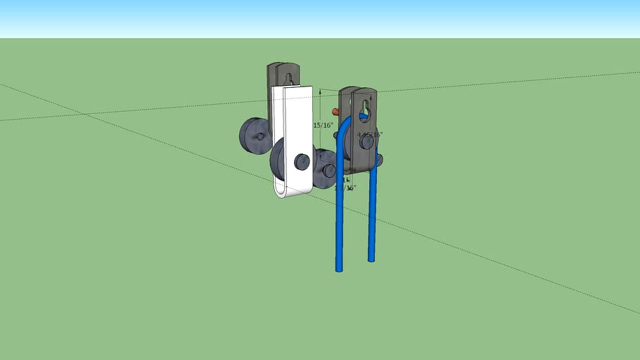 Simple Pulley Design 3d model