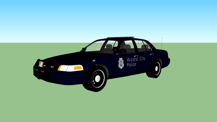 Wizard city Police Department 3d model