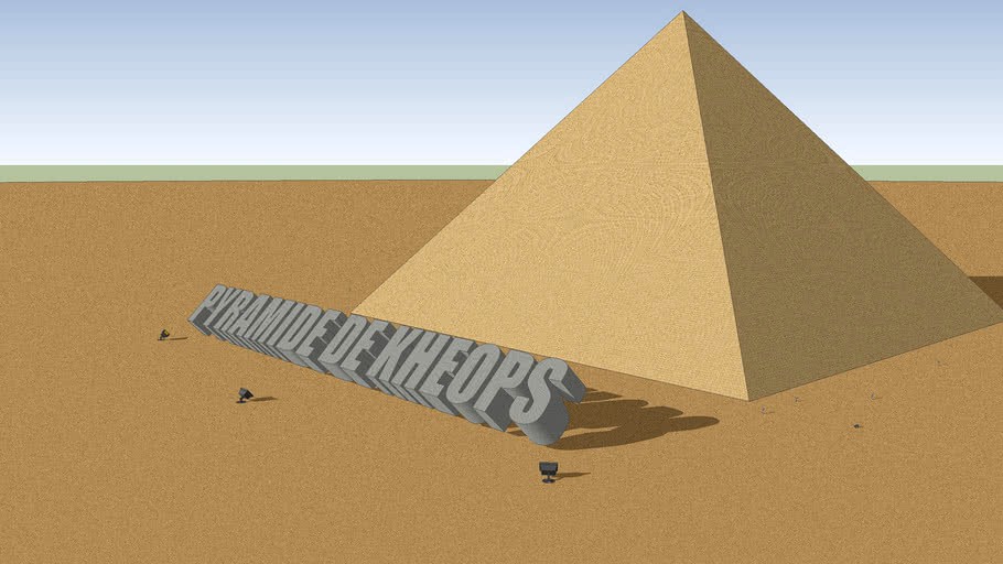 pyramide de kheops 3d model