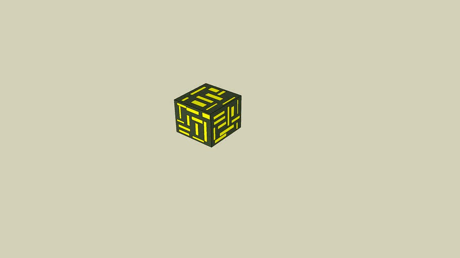 minecraft gold block 3d model