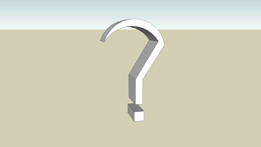 Question mark 3d model