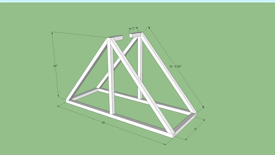 Trebuchet Frame 3d model