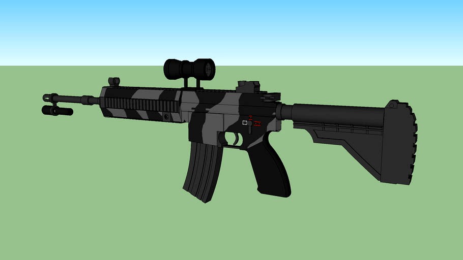 M416 S.W.A.T. Mod 3d model