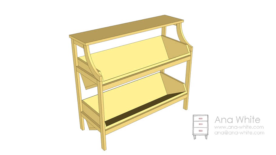 Library Shelf 3d model